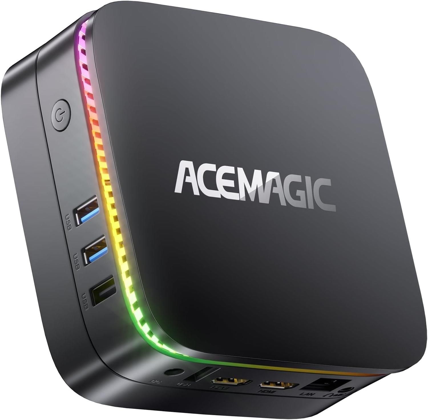 Komputer Komputer Mini PC ACEMAGIC AK1 Plus RGB N95 16GB DDR4 512GB SSD ...