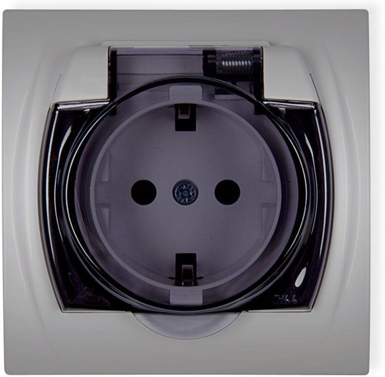 Gniazdo elektryczne Karlik Gniazdo Bryzgoszczelne Schuko Logo (7LGPB ...