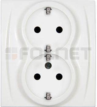 Gniazdo elektryczne Karlik Gniazdo Podwójne Schuko Logo (8LGP-2S ...