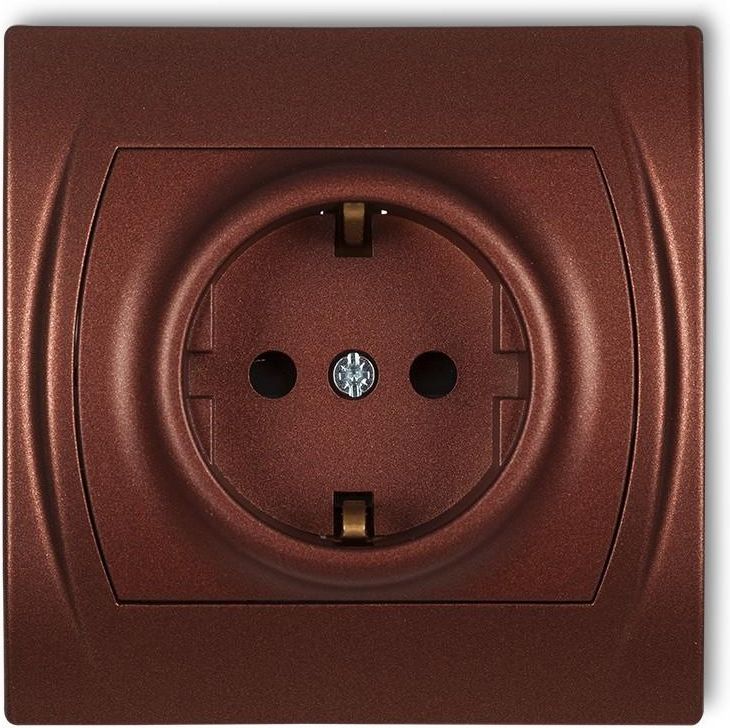 Gniazdo elektryczne Karlik Gniazdo Pojedyncze Schuko Logo (9LGP-1S ...