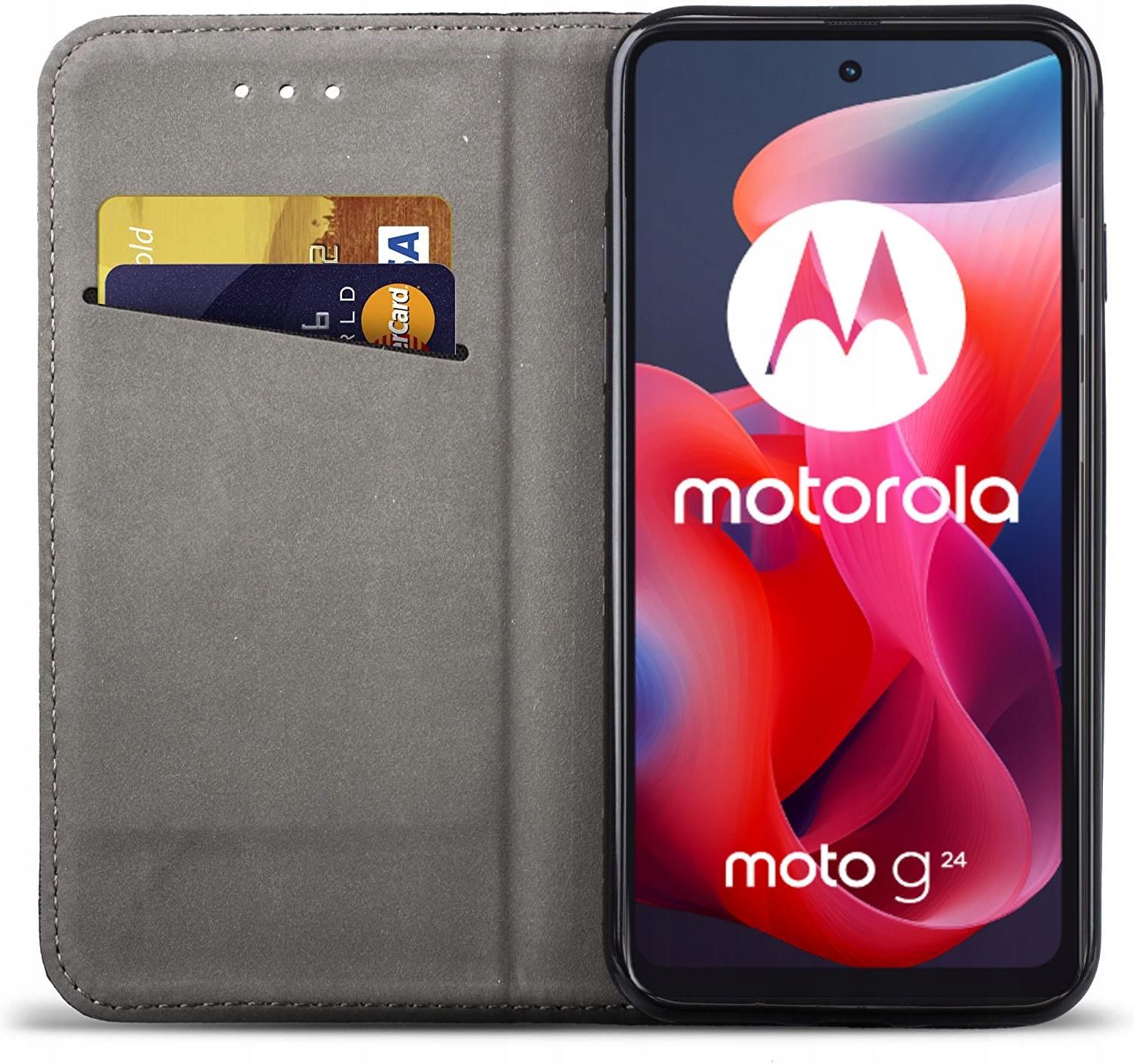 Etui Magnetic Smart Szkło Do Motoroloa Moto G24 G04 - Etui na telefon ...