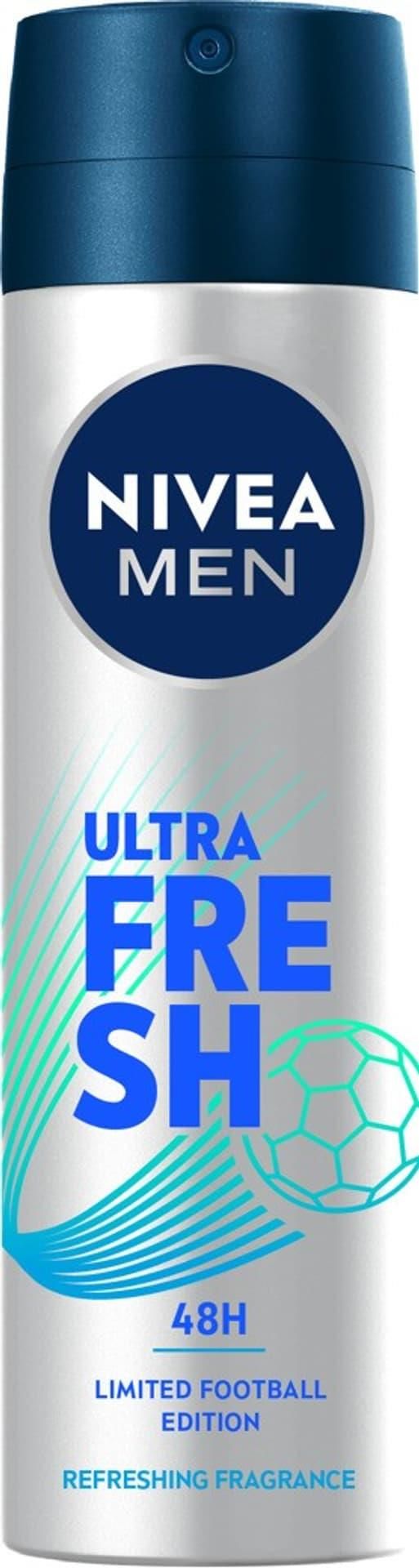 Nivea Men Ultra Fresh Antyperspirant W Sprayu Wersja Limitowana 150ml ...