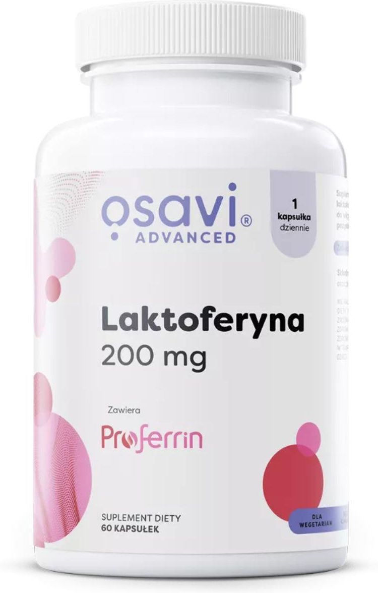 Osavi Laktoferyna z mleka krowiego 200mg - 60 kapsułek - Opinie i ceny na Ceneo.pl