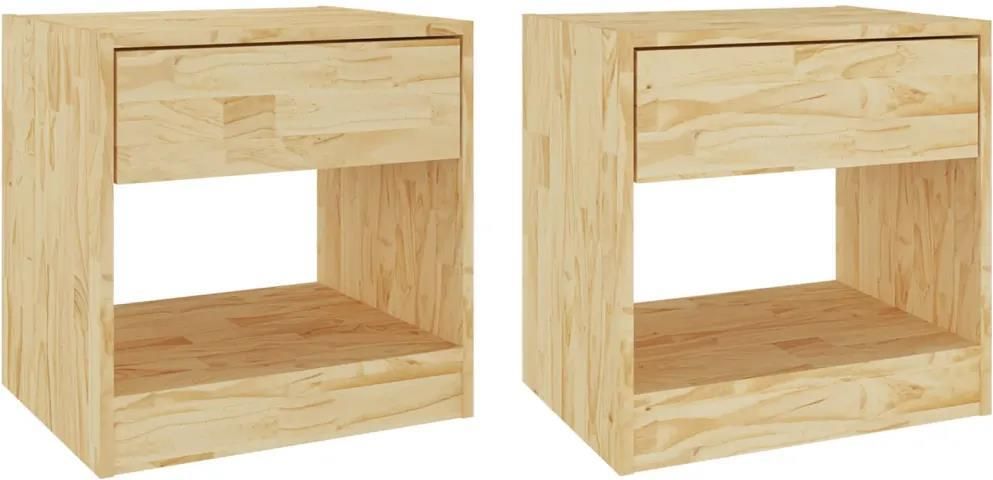 Zakito Europe Szafki Nocne Z Litego Drewna Sosnowego 40X31X40 Cm, Surowe - Opinie i atrakcyjne ...