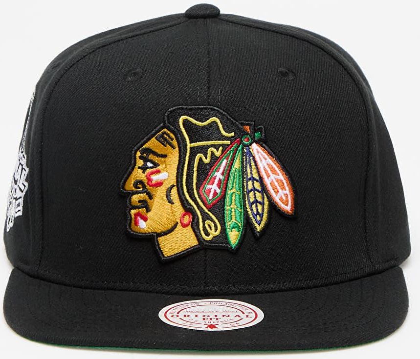 Mitchell & Ness Chicago Blackhawks NHL Top Spot Snapback Black - Ceny i ...