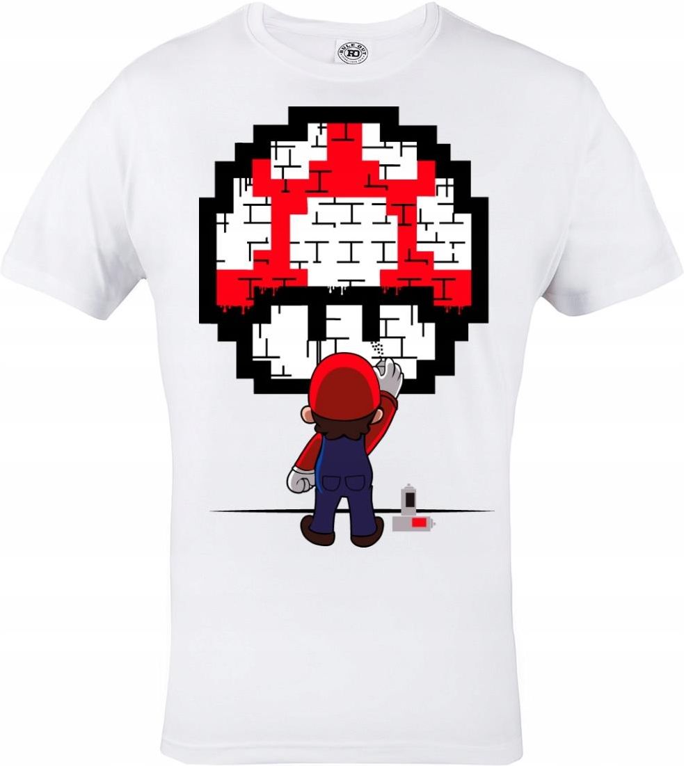 Koszulka Z Nadrukiem Gra Retro Mario Bross - Ceny i opinie - Ceneo.pl