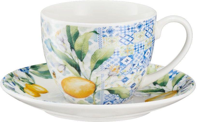 Filiżanka ze spodkiem porcelanowa 240 ml LIMONETTI - Opinie i ...