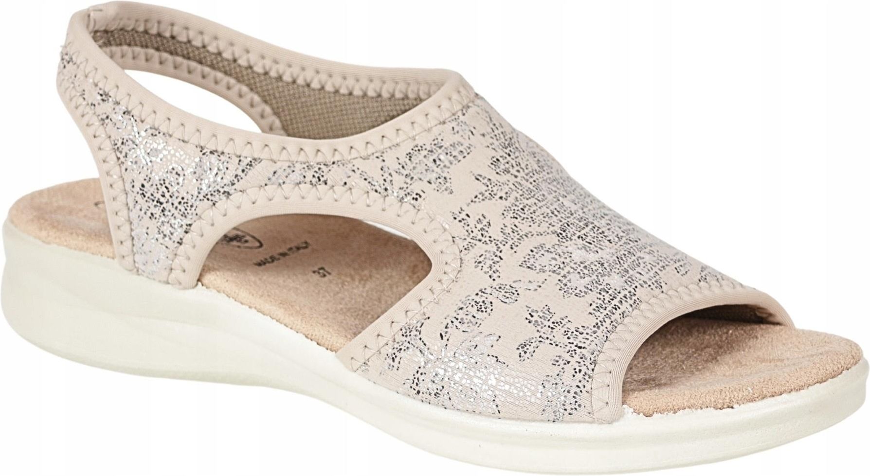 Sandały Sanital Flex 8056.17 Beige Elastyczne Lekkie Obuwie Damskie R ...