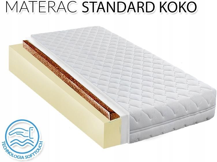 Materac Euromattress 80X200 Średnio Twardy Materac Piankowy H3 ...
