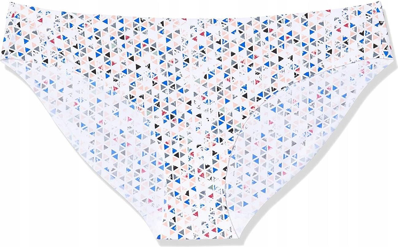 Triumph majtki bezszwowe białe w trójkąty Figi Sporty Micro Lite Tai r ...