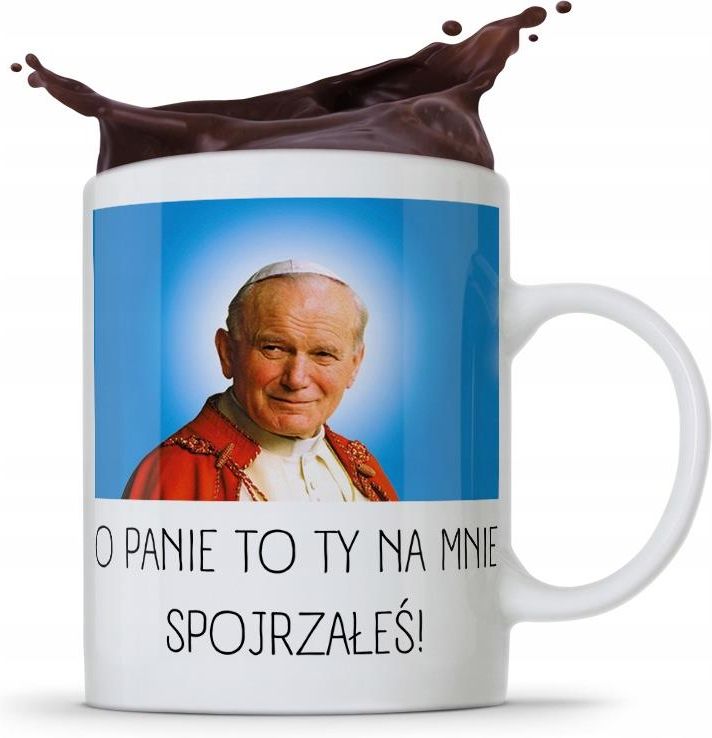 Polidraw Kubek Śmieszny Jan Paweł Ii Papież Papaj Z Nadrukiem Ze Zdjęciem - Opinie i atrakcyjne ...