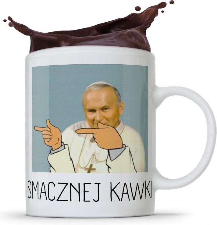 Polidraw Kubek Śmieszny Jan Paweł Ii Papież Papaj Z Nadrukiem Ze Zdjęciem - Opinie i atrakcyjne ...