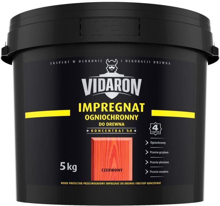 Vidaron Impregnat Ogniochronny 1:4 zielony 5Kg - Opinie i ceny na Ceneo.pl
