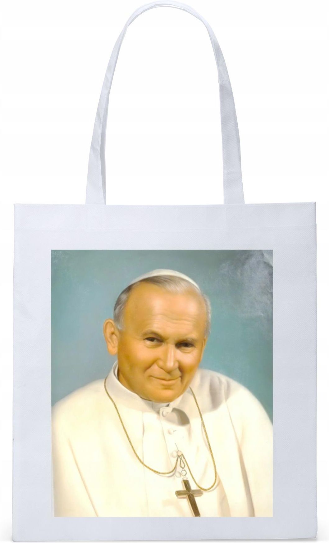 TORBA ECO BIAŁA SHOPPER JAN PAWEŁ II PAPAJ PAPIEŻ z Nadrukiem ze ...
