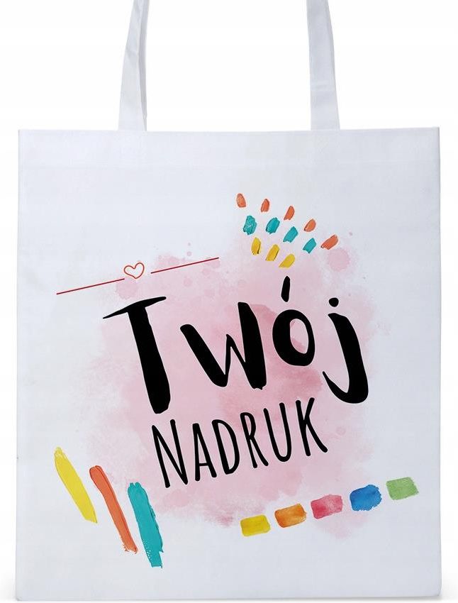 NOSACZ JANUSZ POLAK TORBA ECO BIAŁA SHOPPER z Nadrukiem ze Zdjęciem ...