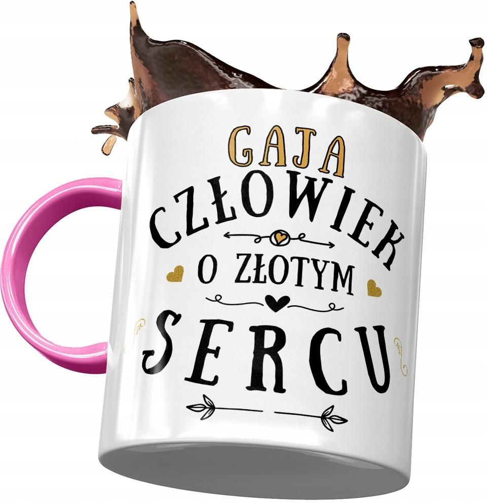 Polidraw Kubek Różowy Dla Gai Żony Przyjaciółki Z Nadrukiem Ze Zdjęciem ...