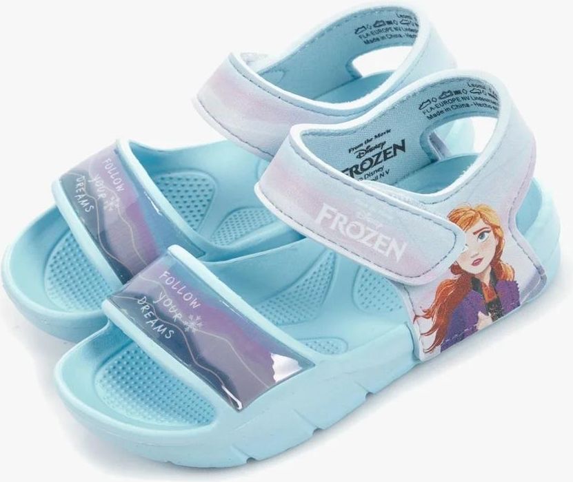 Disney Frozen sandałki z Elsą i Anną Kraina Lodu niebieskie pianka r.28 ...