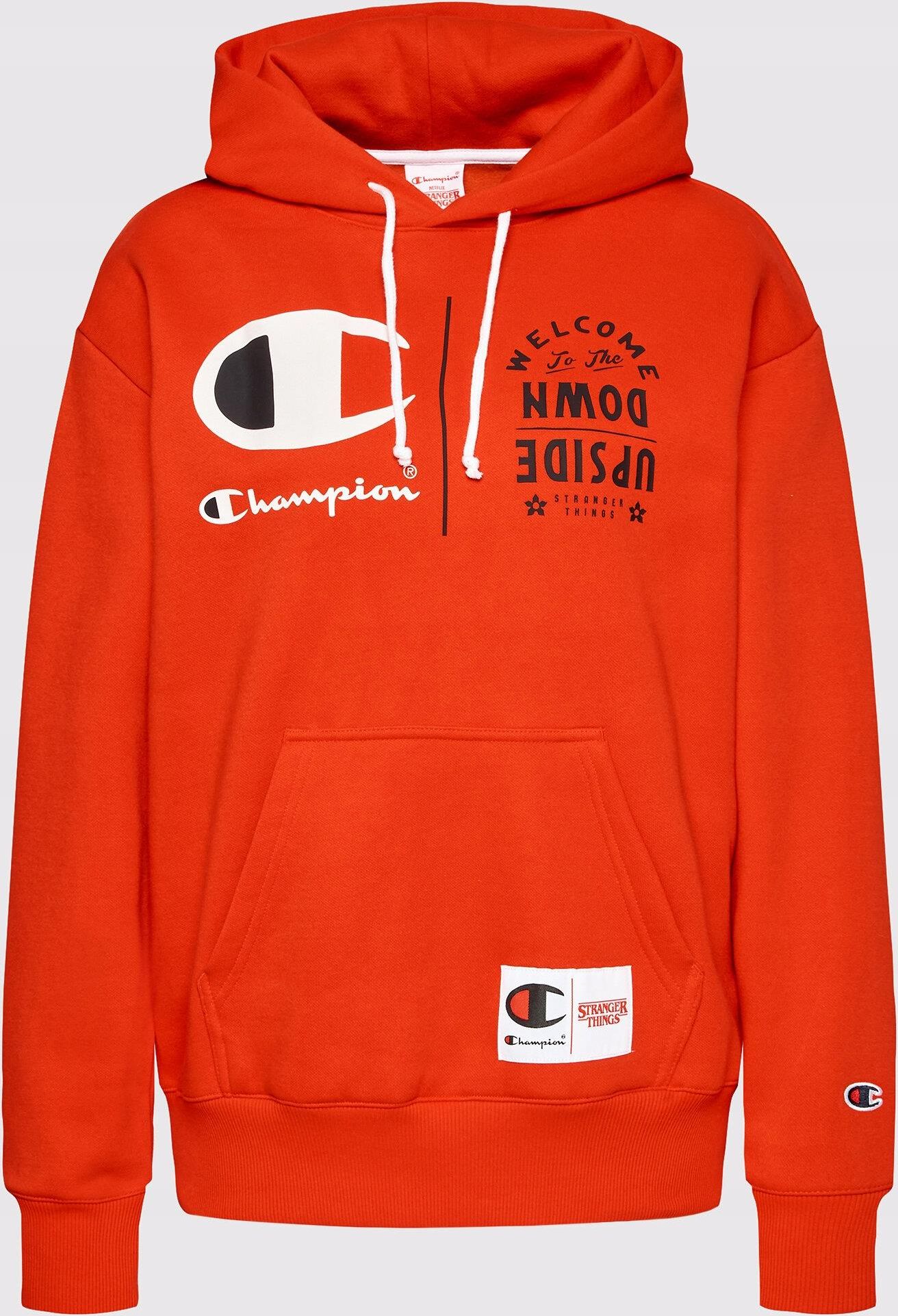 Champion Bluza Stranger Things Unisex 217780 Czerwony Regular Fit ...