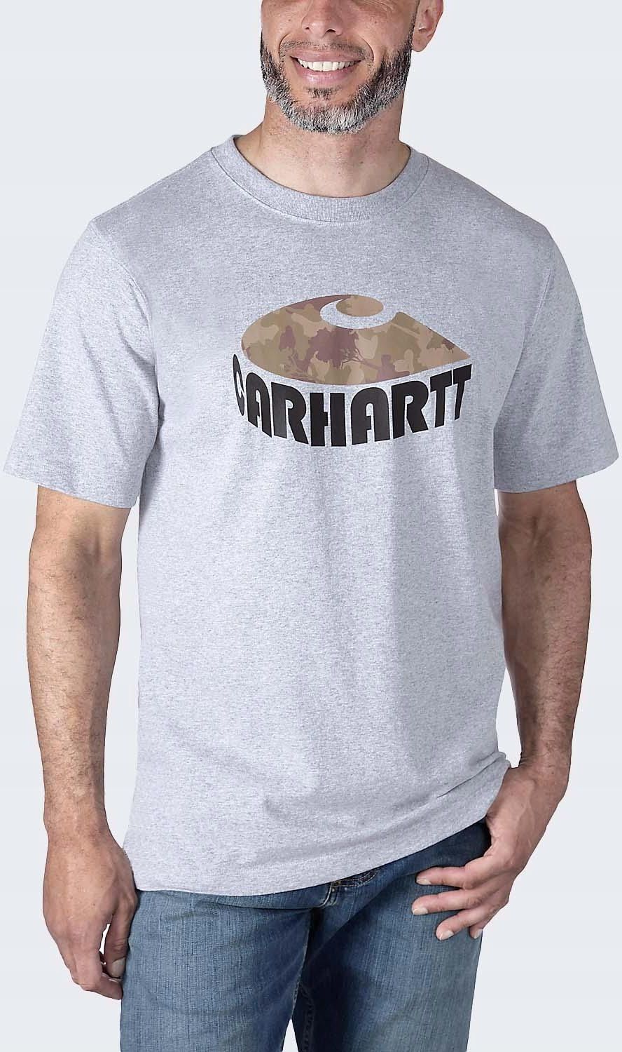 Carhartt koszulka t-shirt K87 Heavyweight Camo C szara XL - Ceny i ...