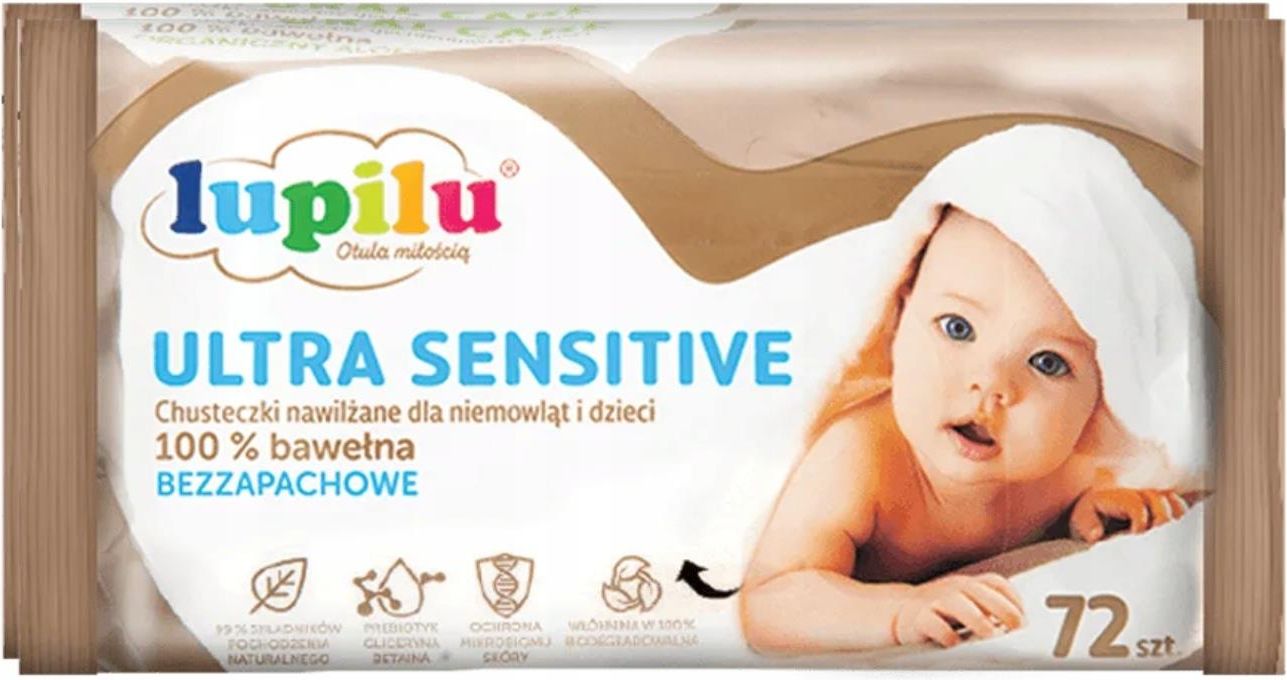 Lupilu Chusteczki Nawilżane Ultra Sensitive 1X64Szt. Delikatne Z ...