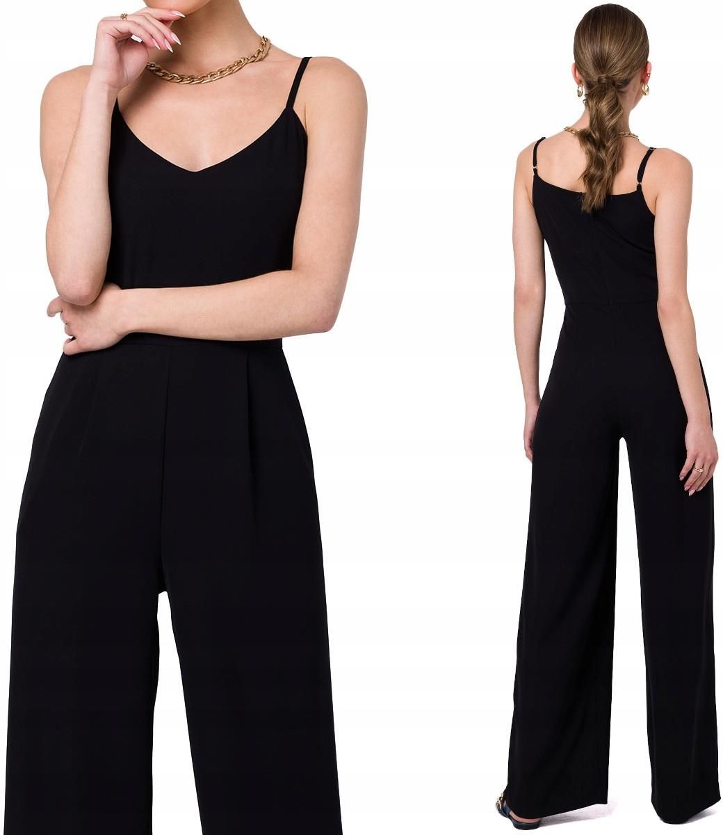 Kombinezon Damski Kobiecy Gładki Szeroki Czarny 42 XL - Ceny i opinie ...