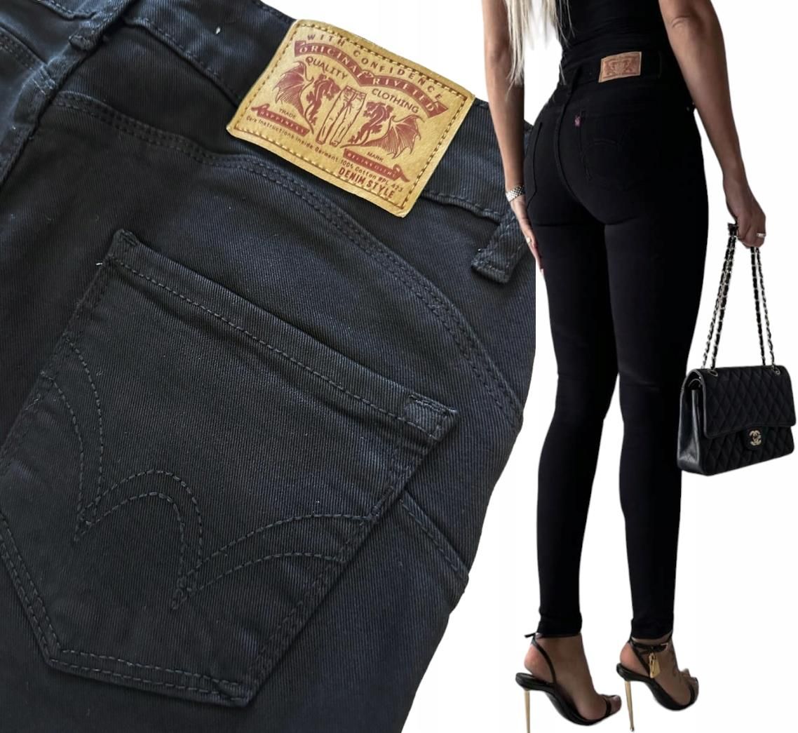 Spodnie jeansy rurki M.Sara Life's SZ1080-13 push up czarne S - Ceny i ...