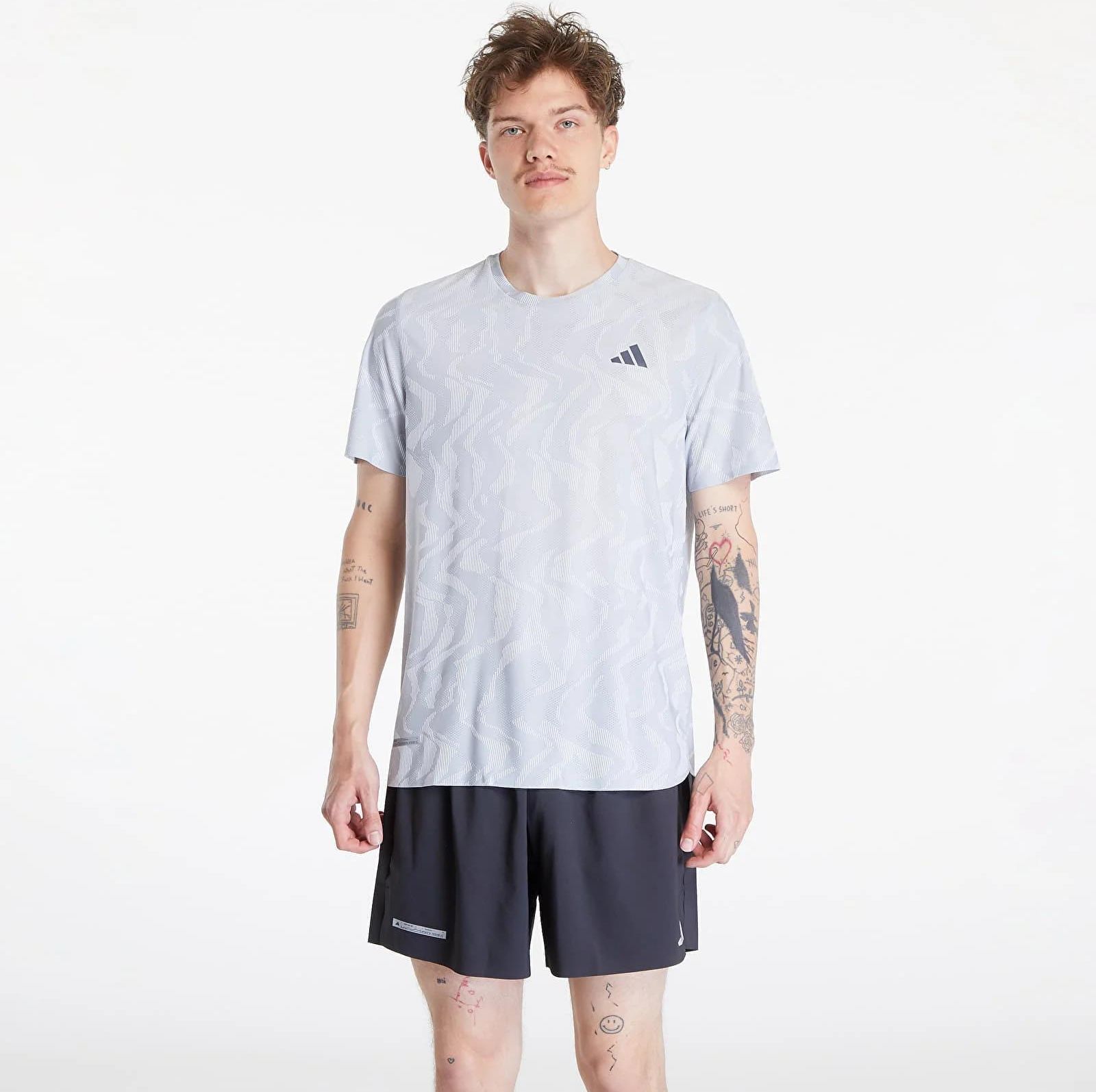 Adidas Ultimate Engineered Running T-Shirt Halo Silver - Ceny i opinie ...