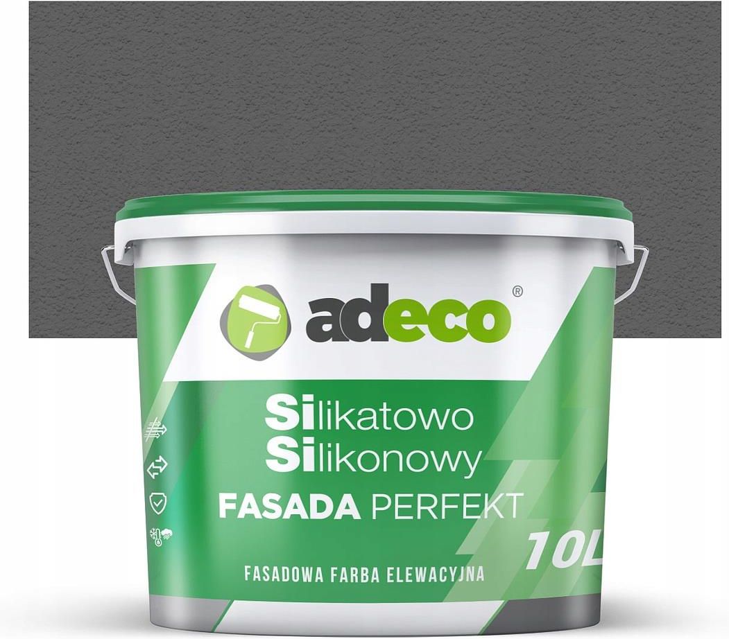 Farba Adeco Elewacyjna Silikonowo-Silikatowa Ac1 Czarny Tablicowy 10l ...