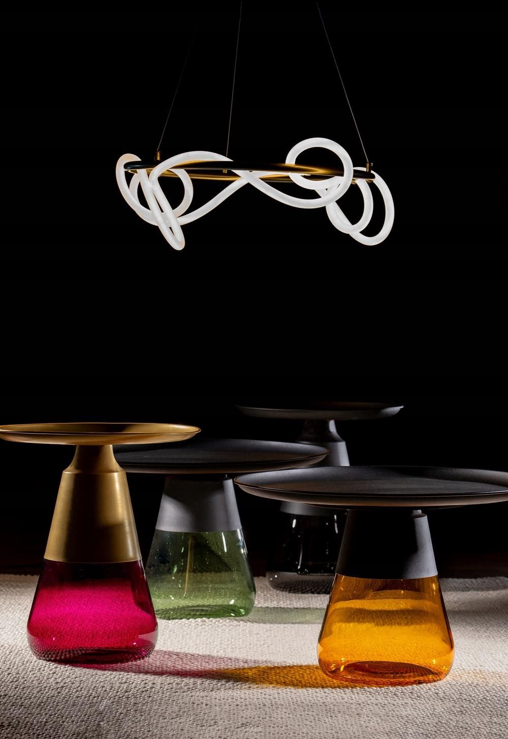 Signal Ława Tiffany A Black Fi 50 Czarny/Czarny Glamour Szkło Metal ...