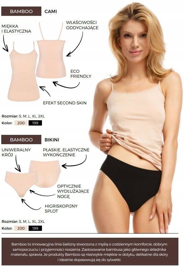 Julimex Koszulka BAMBOO CAMI Kolor(beżowy) Rozmiar(XXL) - Ceny i opinie - Ceneo.pl