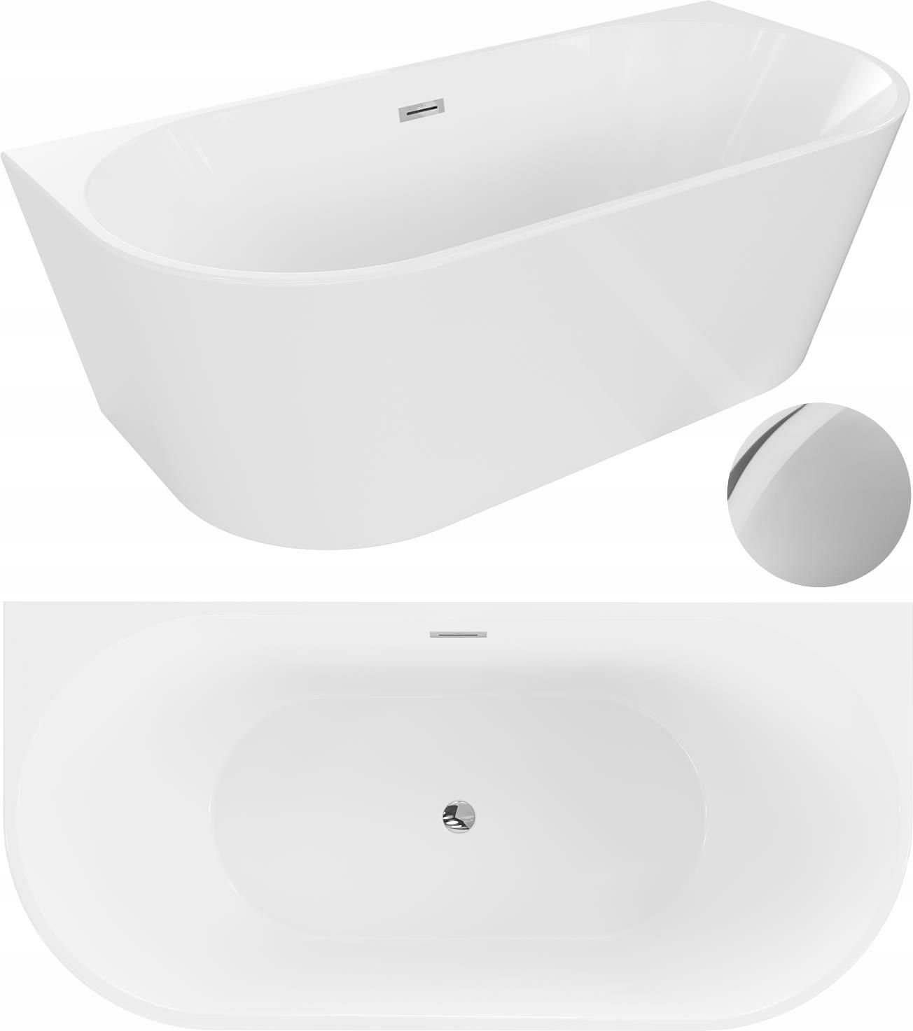 Wanna Mexen Oval 180x80 Chrom 5267180800001 - Opinie i ceny na Ceneo.pl