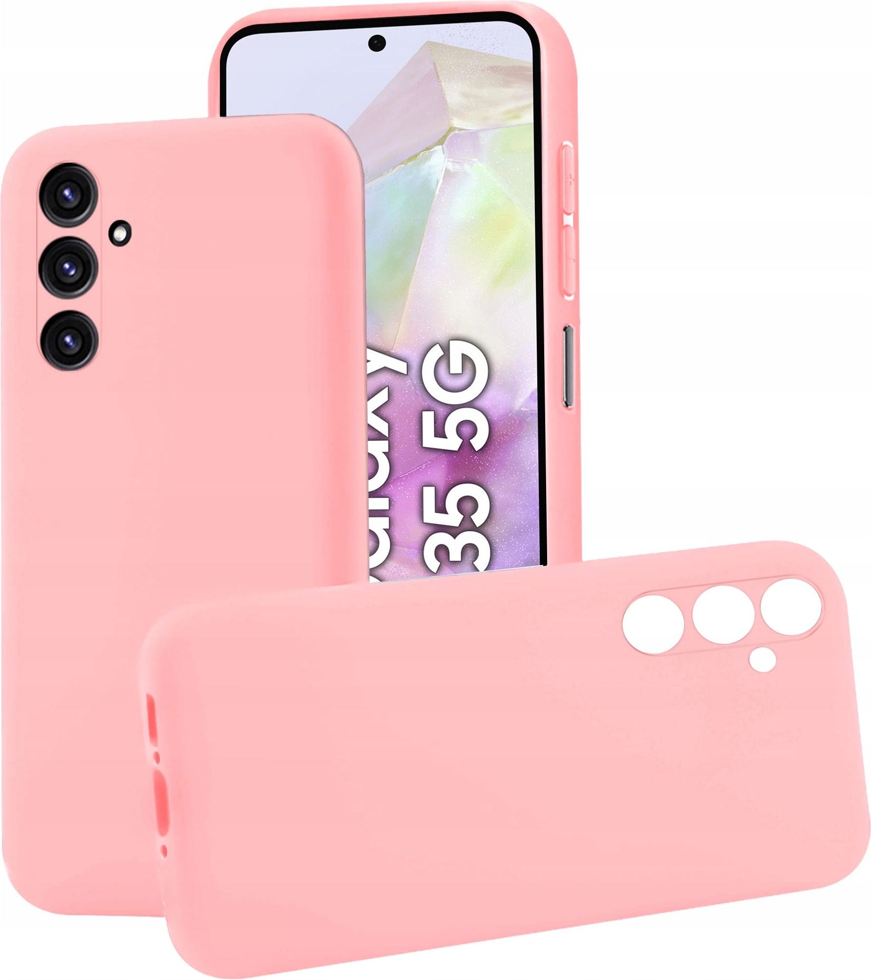 Case Etui Do Samsung Galaxy A35 5G Soft Matt Silicone Szkło Szybka ...