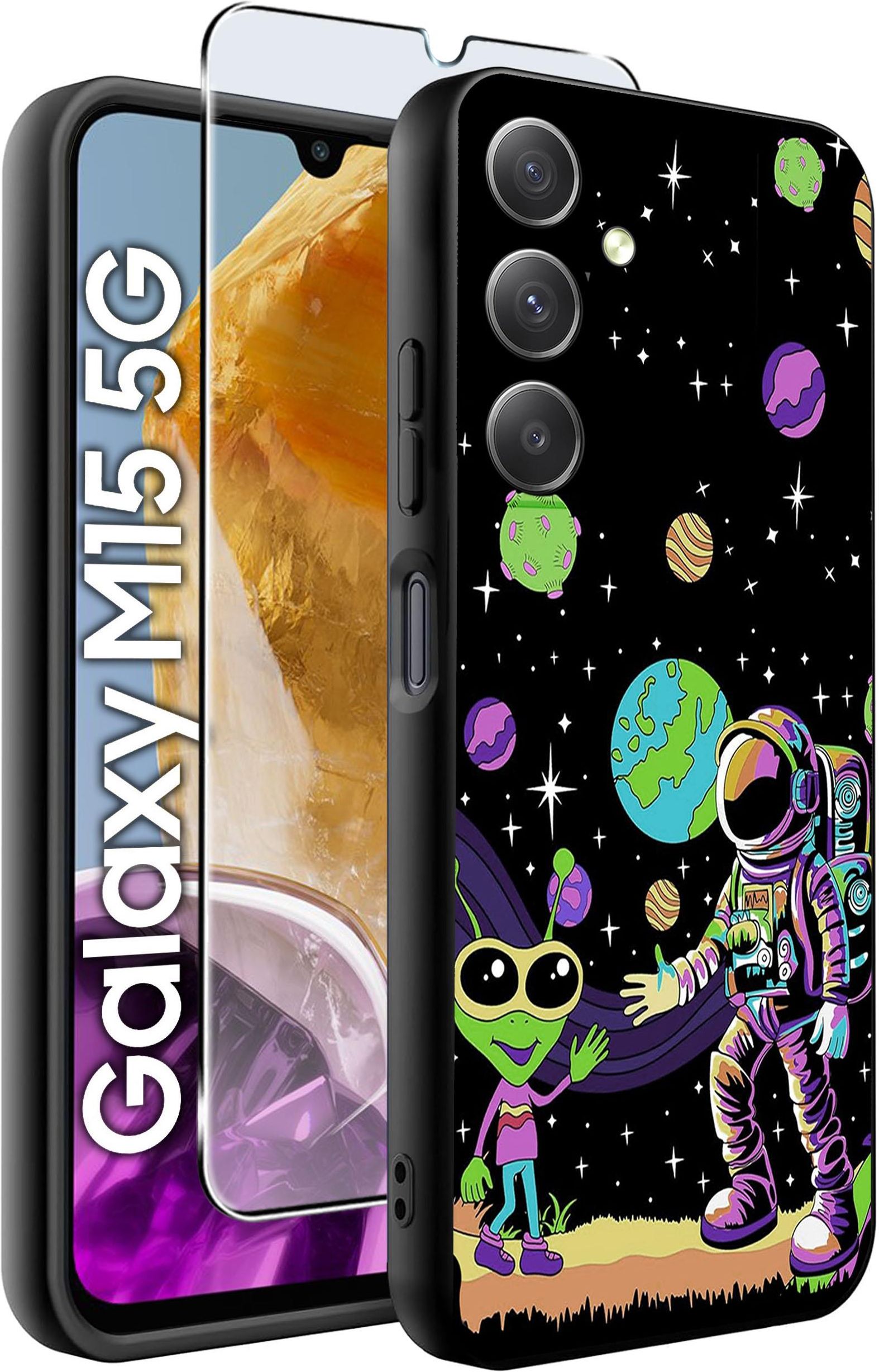 Krainagsm Etui Do Samsung M15 5G Silikonowe Matt Case Szkło Hartowane ...