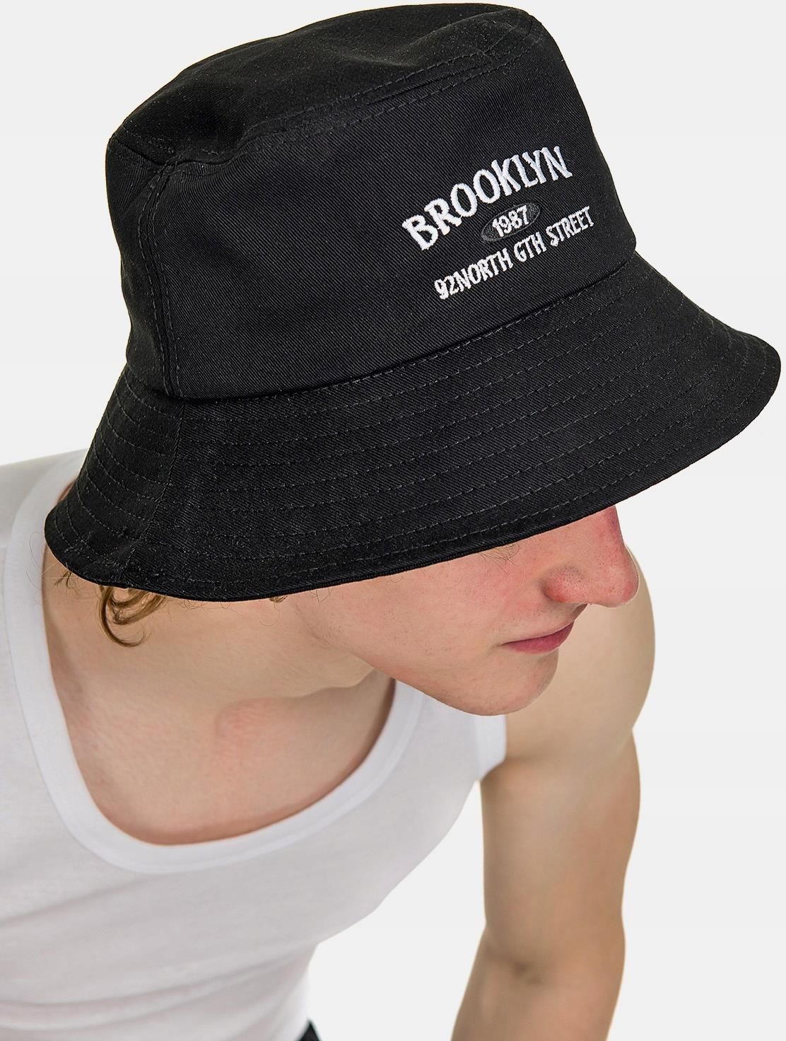 Bucket Hat czapka Kapelusz Rybacki Męski Młodzieżowy Bawełna Letni Czarny - Ceny i opinie - Ceneo.pl