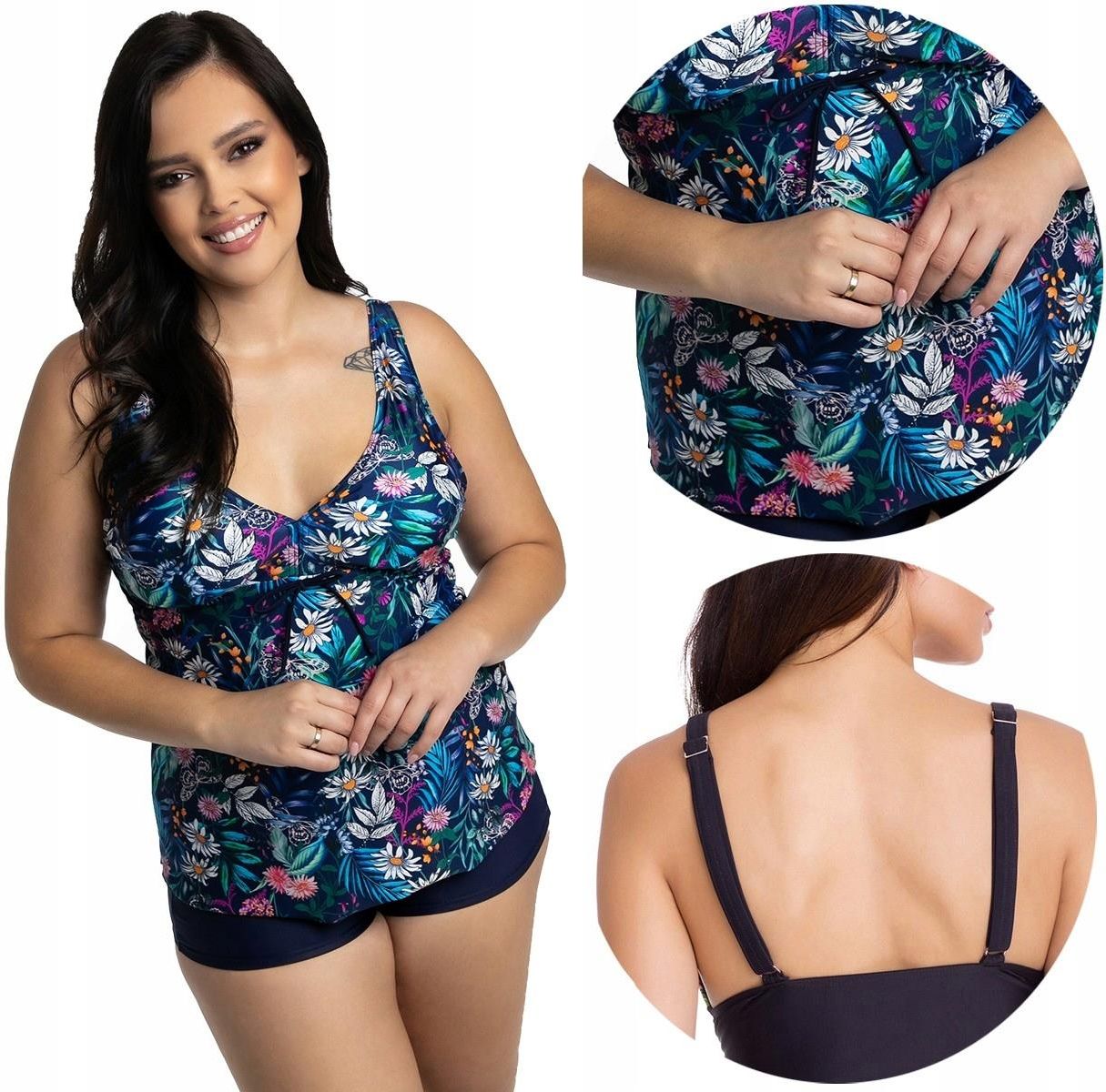 Polski Strój Kąpielowy Dla Puszystych Pań 5XL 50 52 54 Odporny Na Chlor - Ceny i opinie - Ceneo.pl