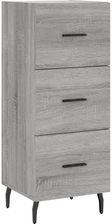 Zakito Home Szafka Drewnopochodna 3 Szuflady Szary Dąb Sonoma 34,5X34X90 Cm 100035145154_828626 ...