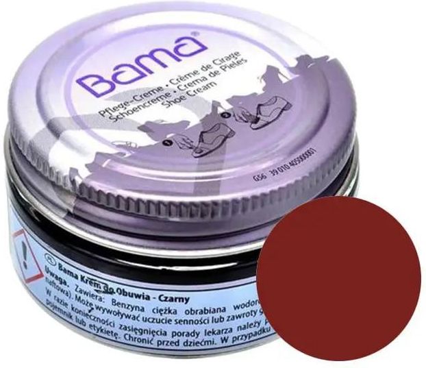 Bama Bordowy Krem Pasta Do Butów G56 Shoe Cream 026 50Ml - Opinie i ...