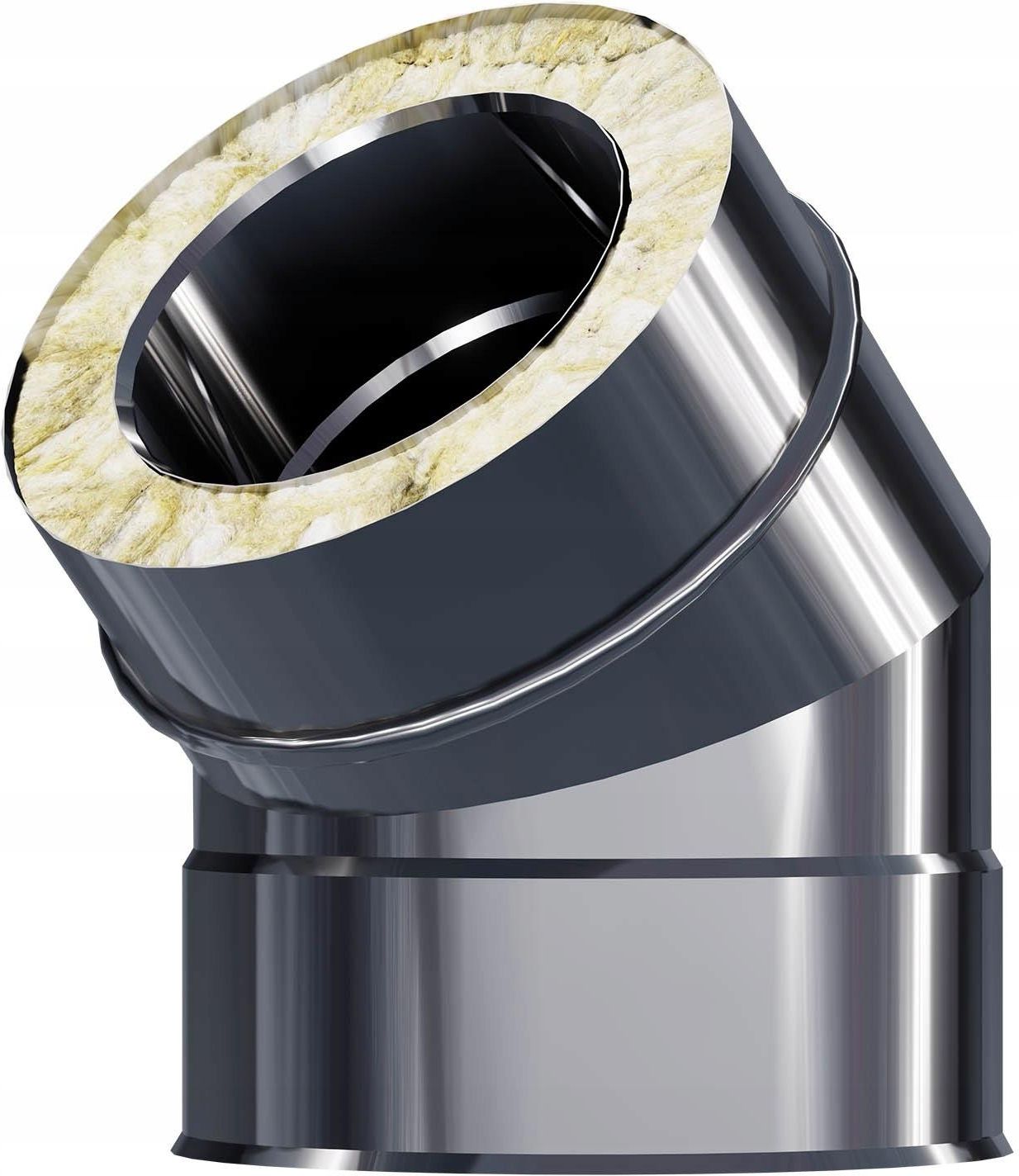 Kominus Kzd Kolano Izolowane Nierdzewne Fi 130 0,8mm 45St Stal - Opinie i ceny na Ceneo.pl