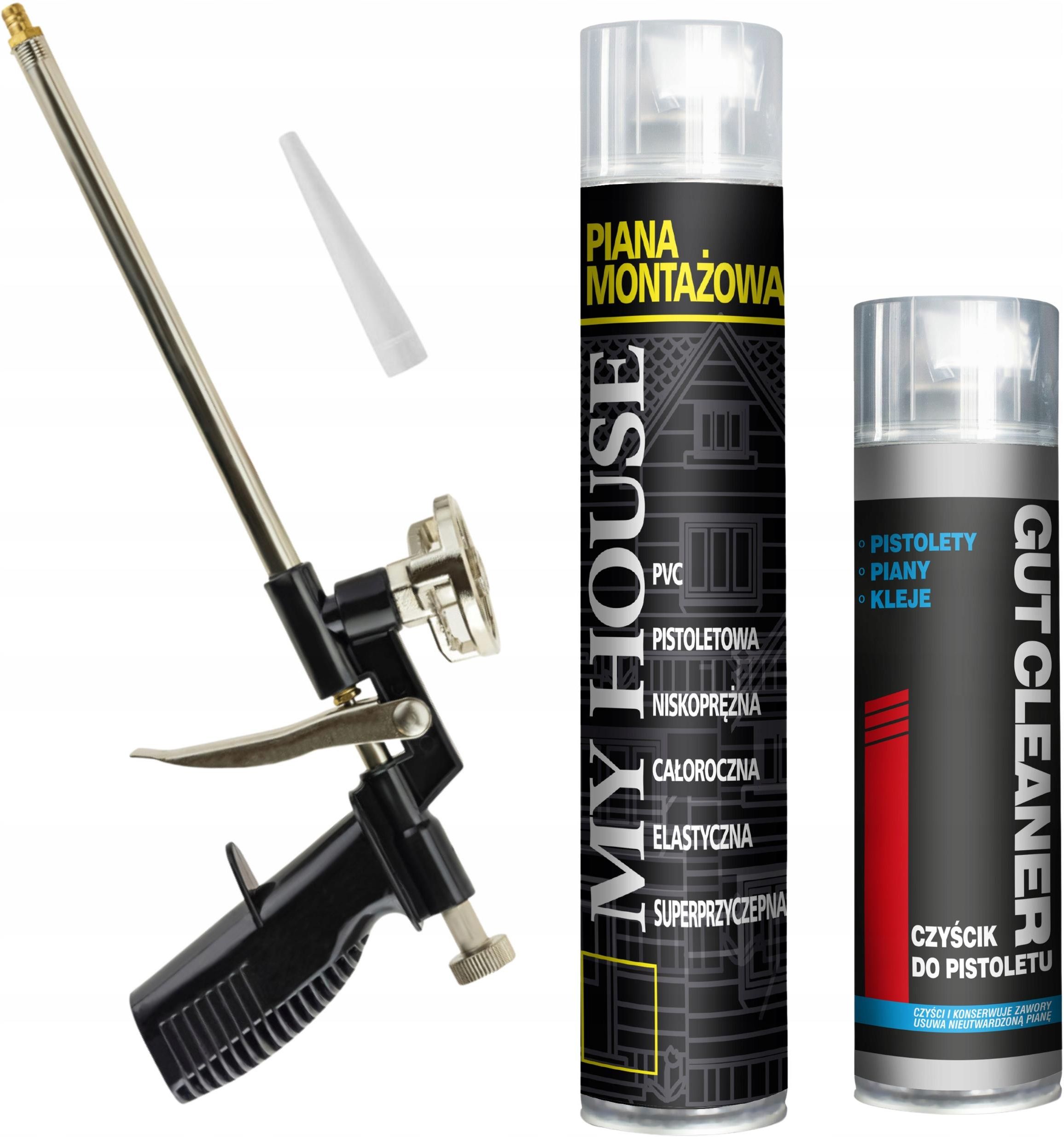 My House Zestaw Pianka Pistoletowa Niskoprężna 750Ml Pistolet Czyścik Do Piany - Opinie i ceny ...