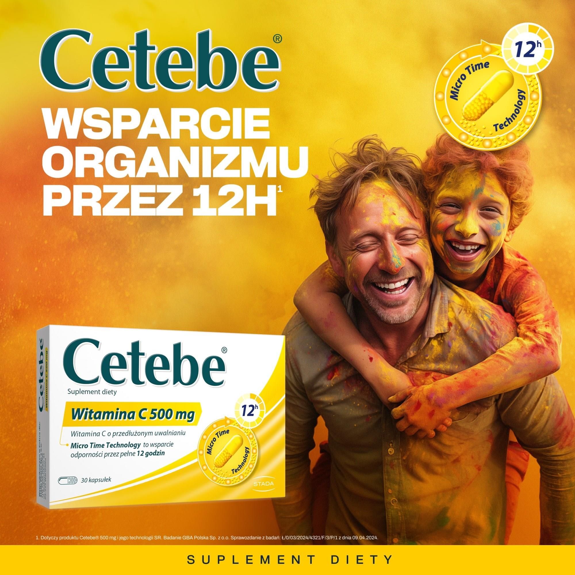 Cetebe C 500 Kapsułki o powolnym uwalnianiu z witaminą C 30 szt ...