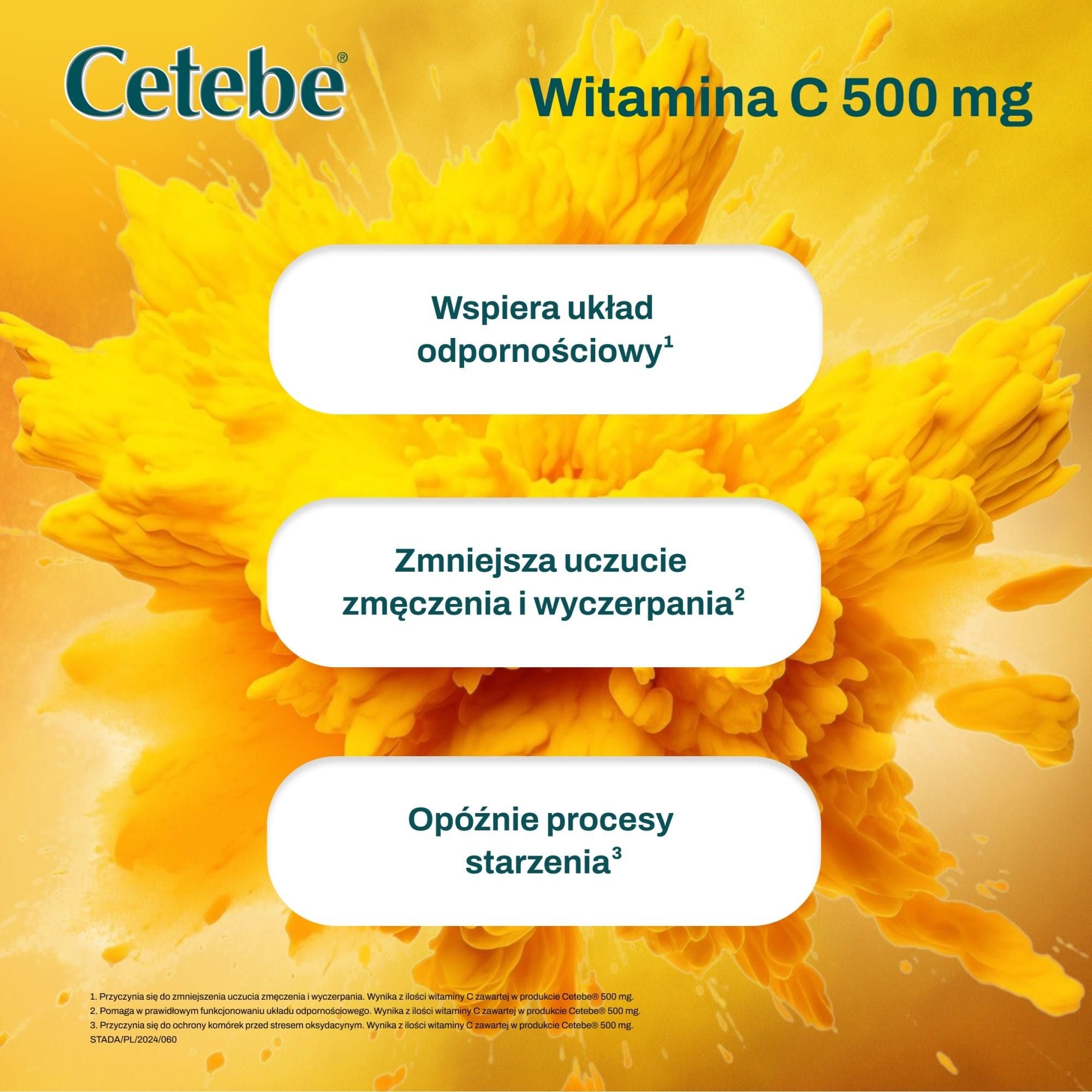 Cetebe C 500 Kapsułki o powolnym uwalnianiu z witaminą C 30 szt ...