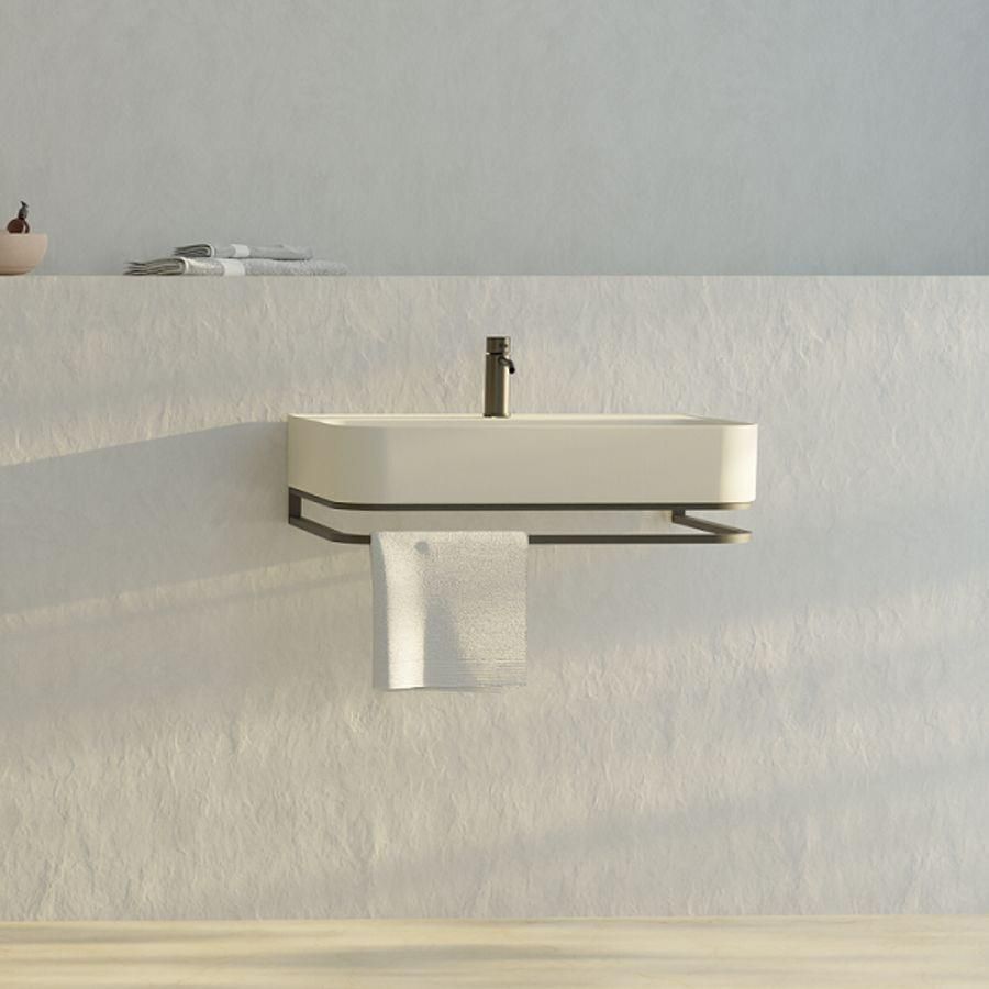 Rak Ceramics Slash Reling Pod Umywalkę Mat Graphite Vitruvit (Slapagr ...