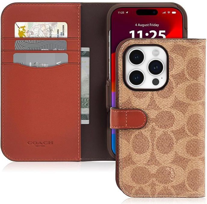 Coach Folio Signature C Case - Etui 2w1 z klapką iPhone 15 Pro (Tan) - Etui na telefon, ceny i ...