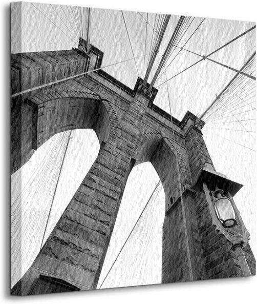 Nice Wall Brooklyn Bridge Wide Angle 3 Obraz Na Płótnie 40x40 - Opinie ...