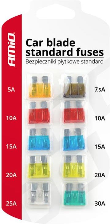Amio Bezpieczniki Uni Samochodowe Zestaw - Opinie i ceny na Ceneo.pl