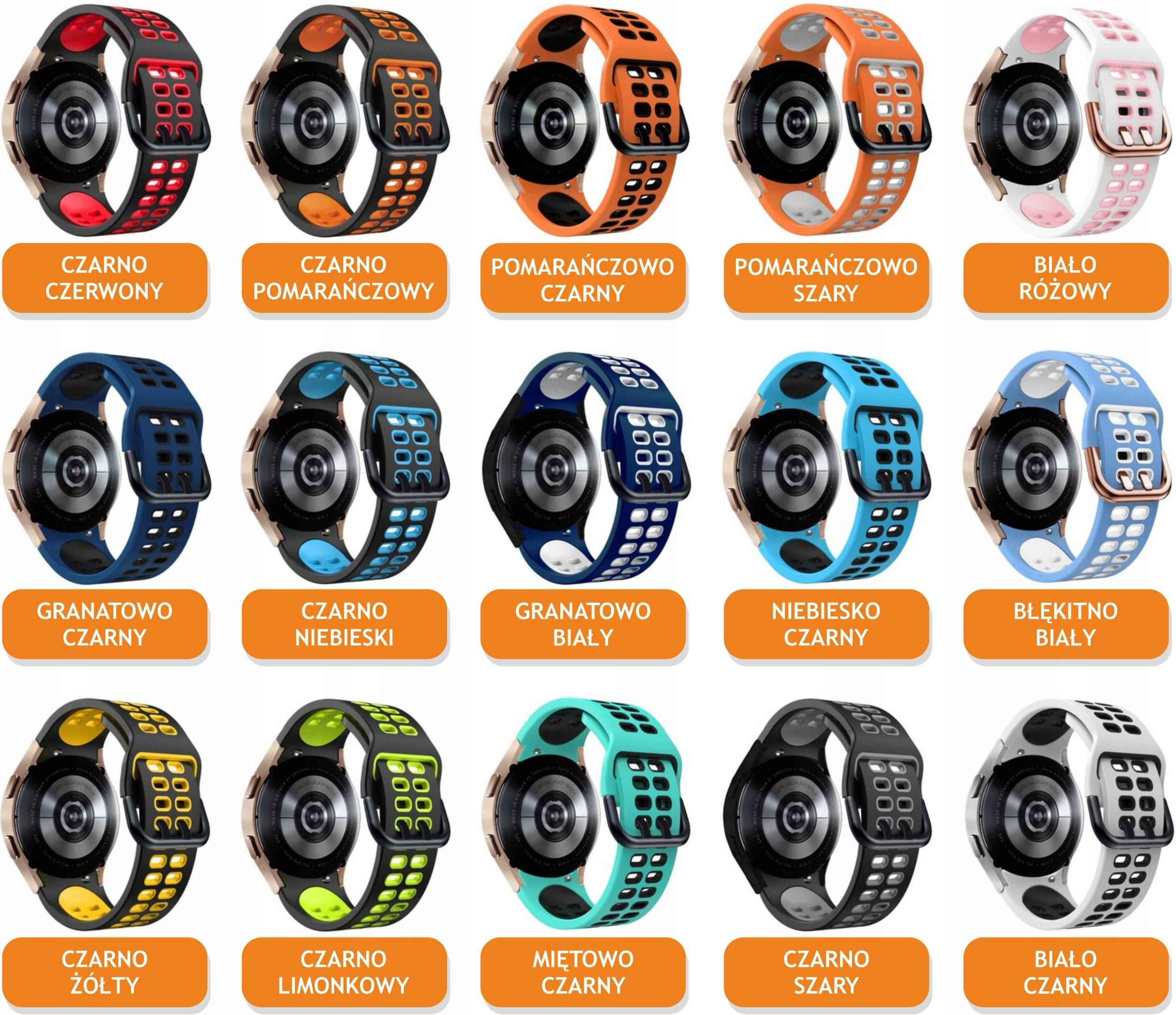 Tech Band Czarno Czerwony Pasek Do Samsung Galaxy Watch 6 Classic 47Mm ...