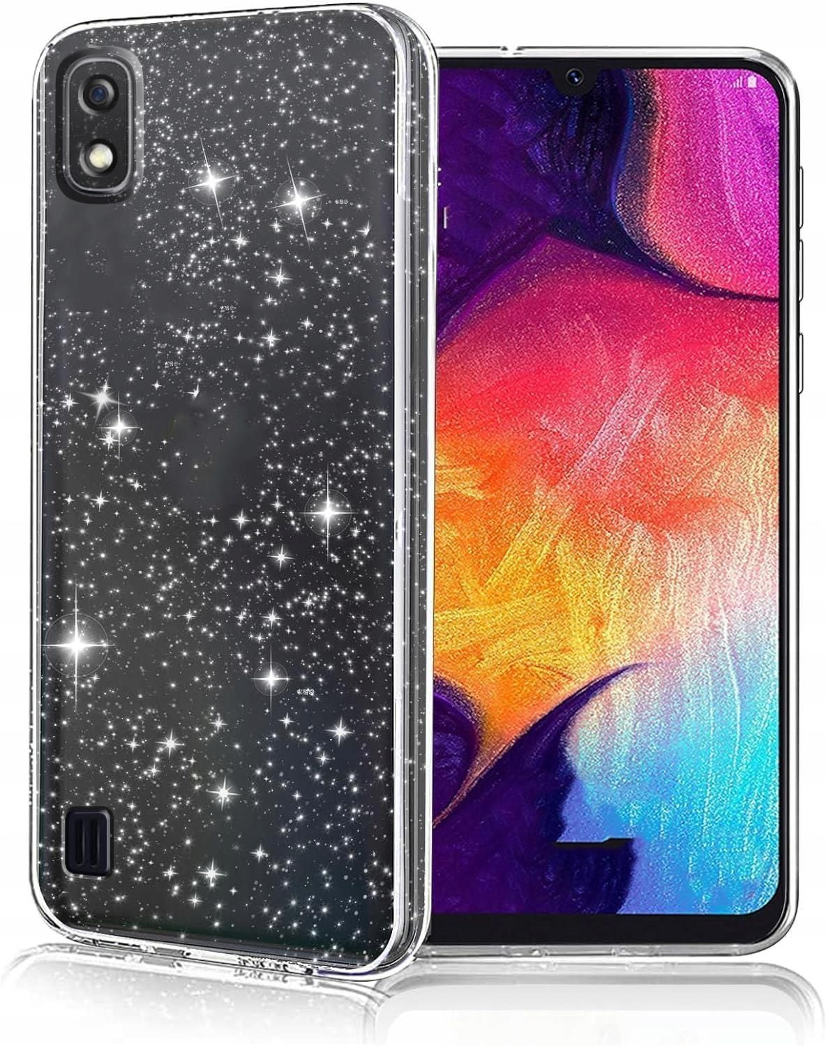 Itel Etui Do Samsung A10 Brokatowe Silikon Ochrona Aparatu Clear Case ...