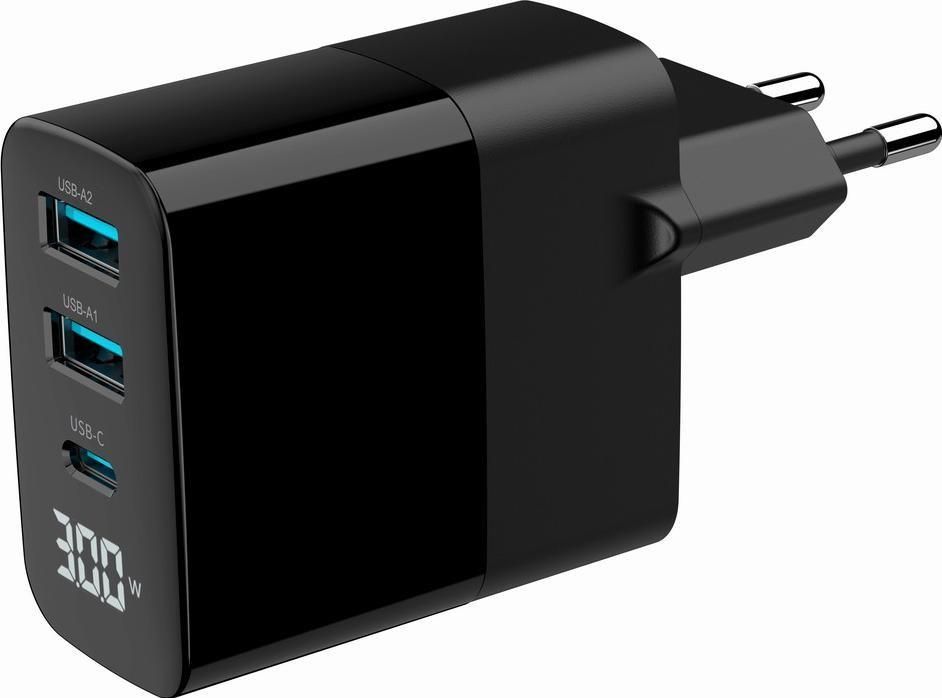 Ładowarka do telefonu Gembird Gan 2Xusb Qc3.0 18W Type-C 30W Lcd Czarny - Opinie i ceny na Ceneo.pl