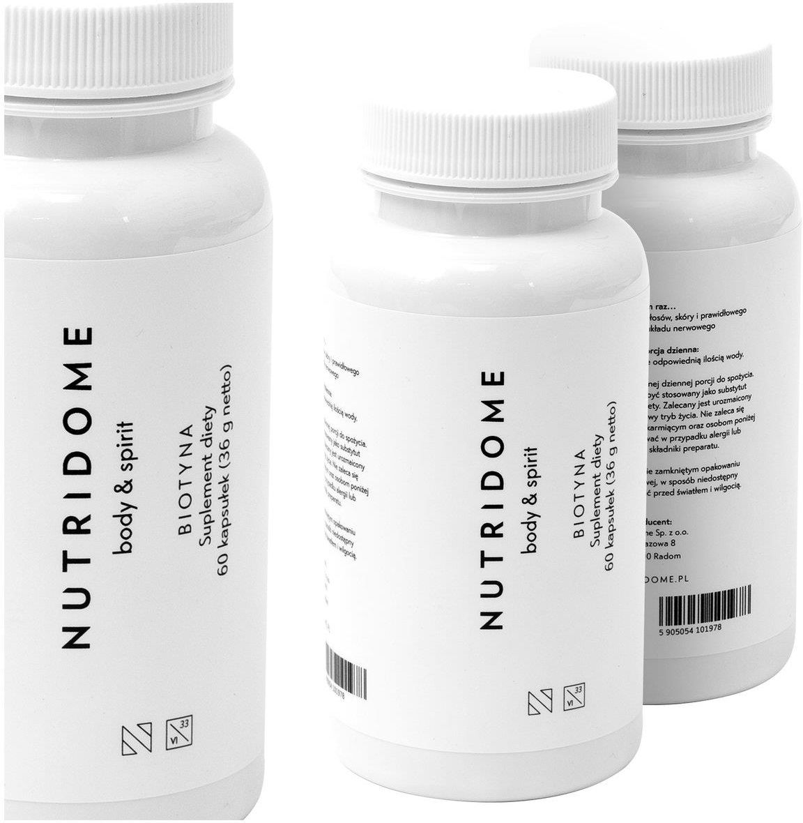 Nutridome Biotyna 2500 Witaminy H 60kaps. - Opinie i ceny na Ceneo.pl