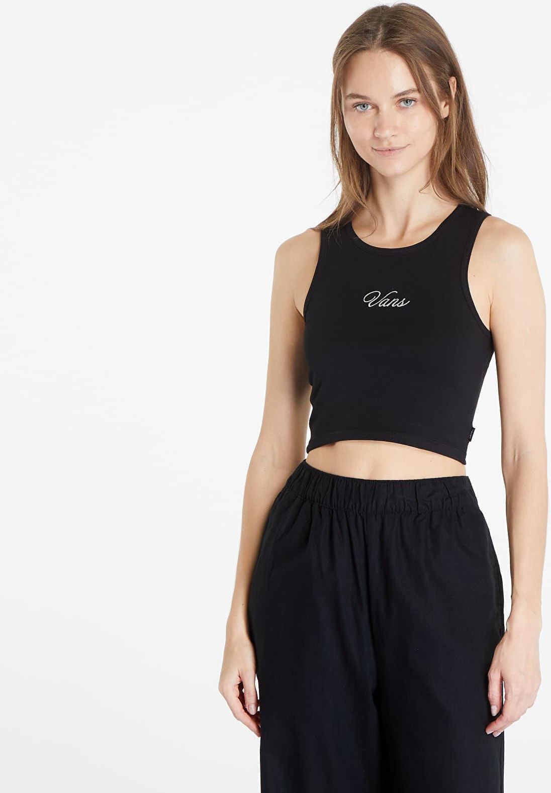 Vans Small Staple Fitted Crop Tank Black - Ceny i opinie - Ceneo.pl